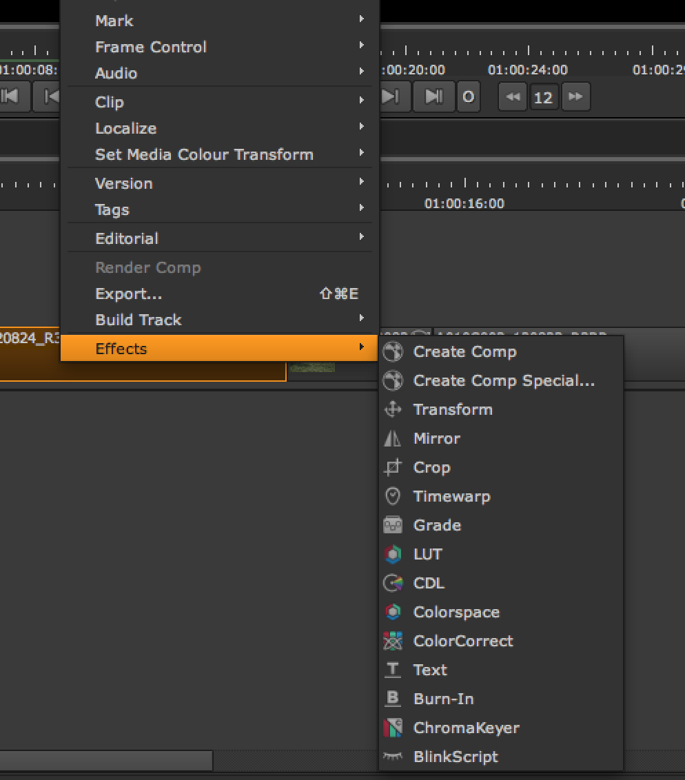 NUKE STUDIO Timeline Soft Effects – インディゾーン Foundry サポートブログ